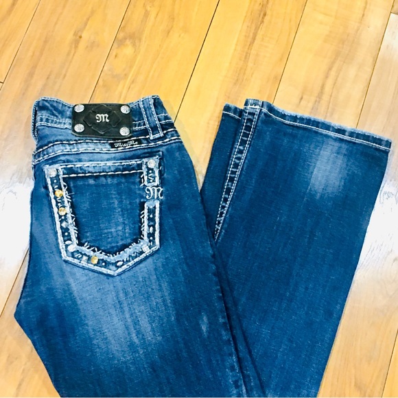 Miss Me | Jeans | Miss Me Denim Sequin Pocket Bling Blue Jeans Boot Cut ...